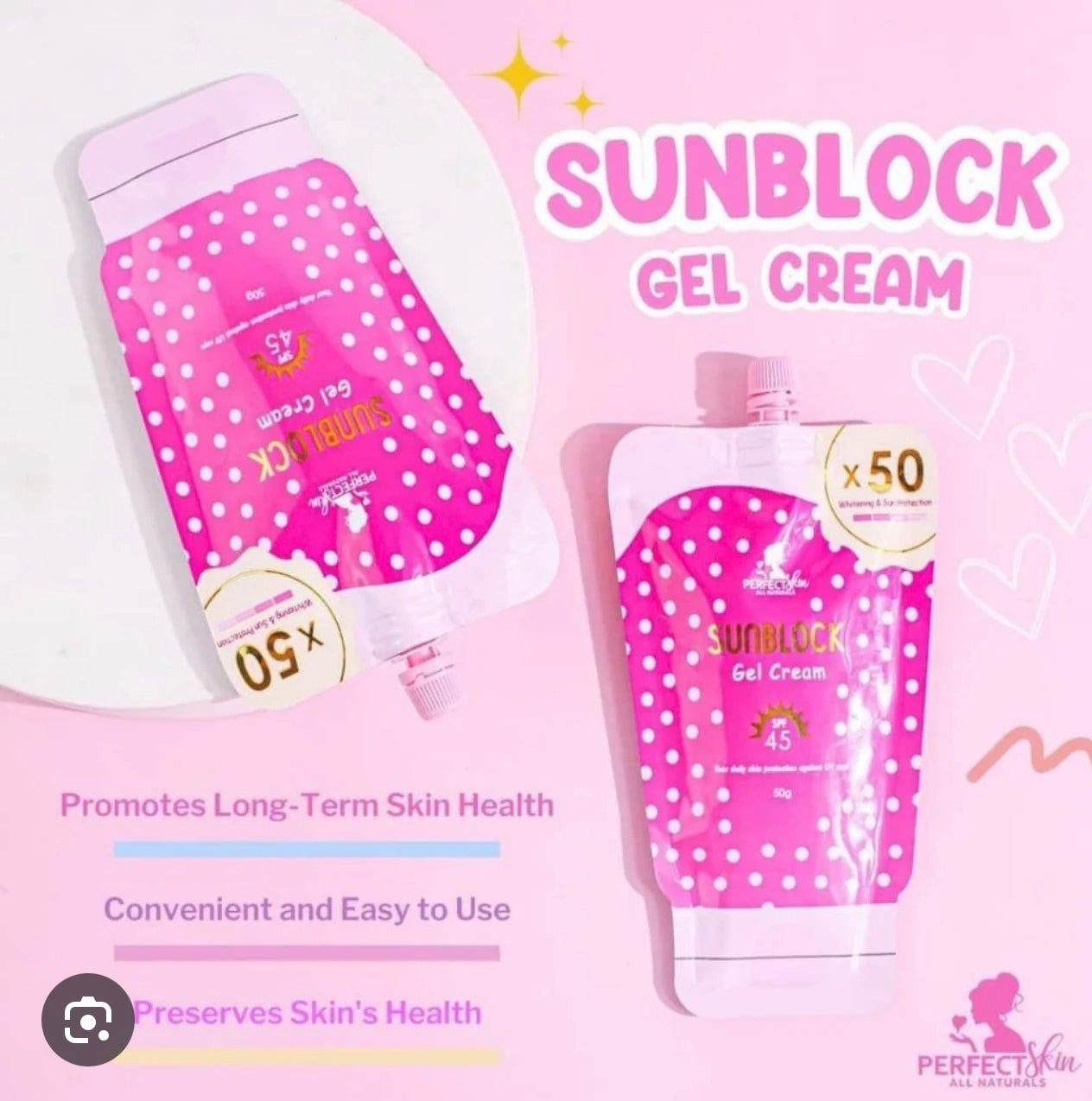 Perfect Skin Sunblock gel cream – Lynsy Essentials